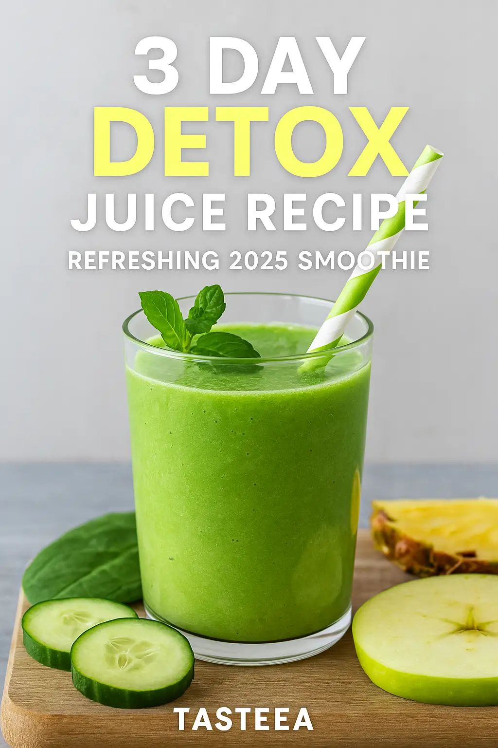 3 Day Detox Juice Recipe – Refreshing & Healthy 2025 Smoothie - Tasteea