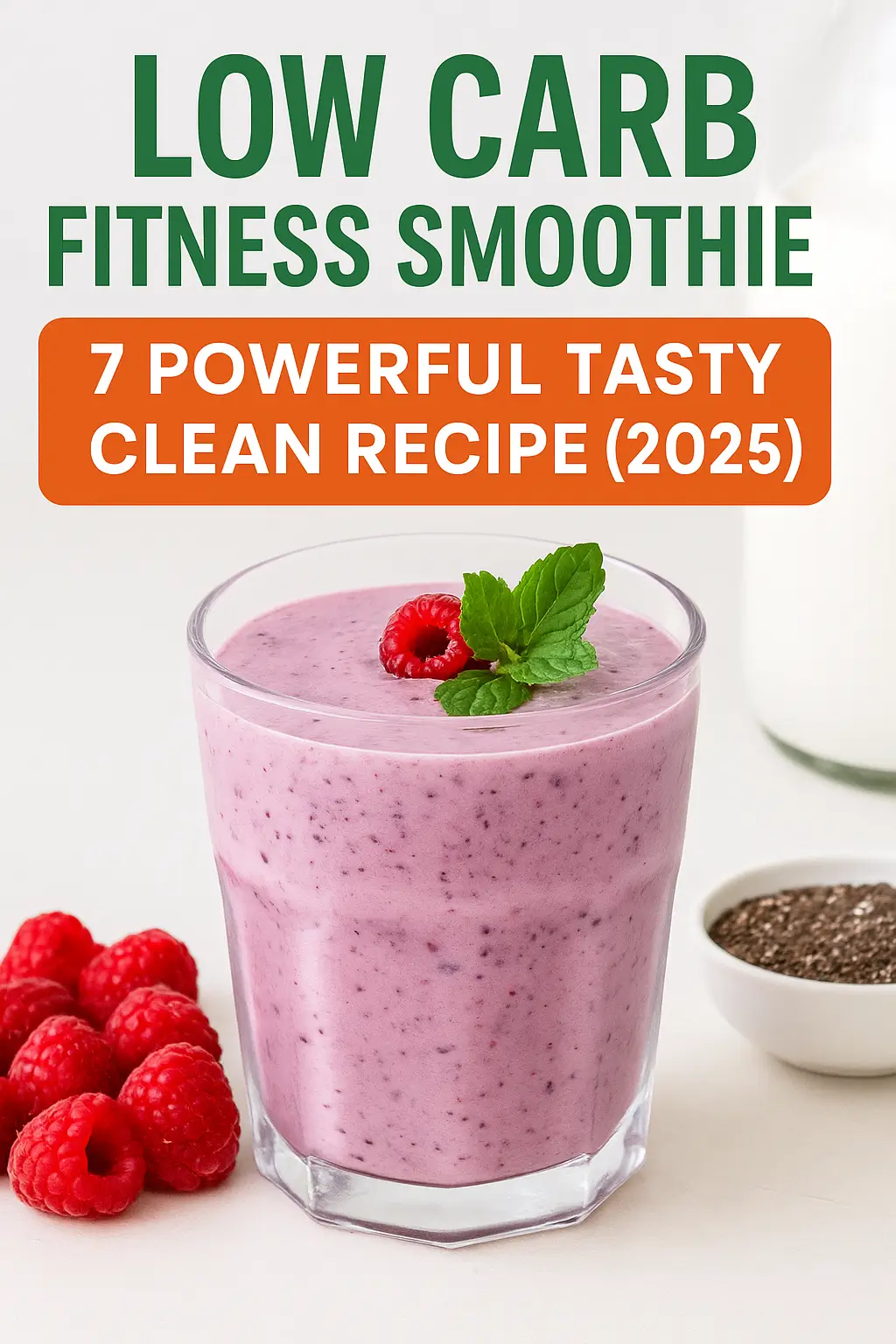 Powerful Low Carb Fitness Smoothie – Tasty Clean Recipe (2025) - Tasteea